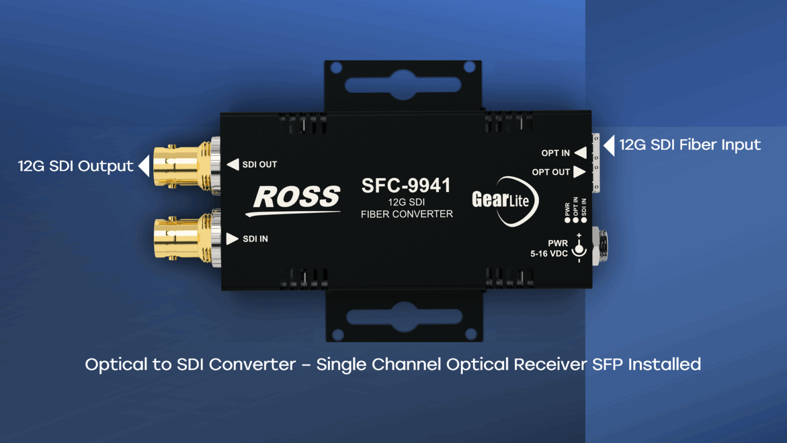 SFC-9941 | Compact Point-of-Use SDI Fiber Converter — Ross Video